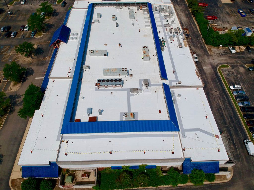 60,000 sq. ft. Asian Supermarket TPO Re-Roof – Active Roofing